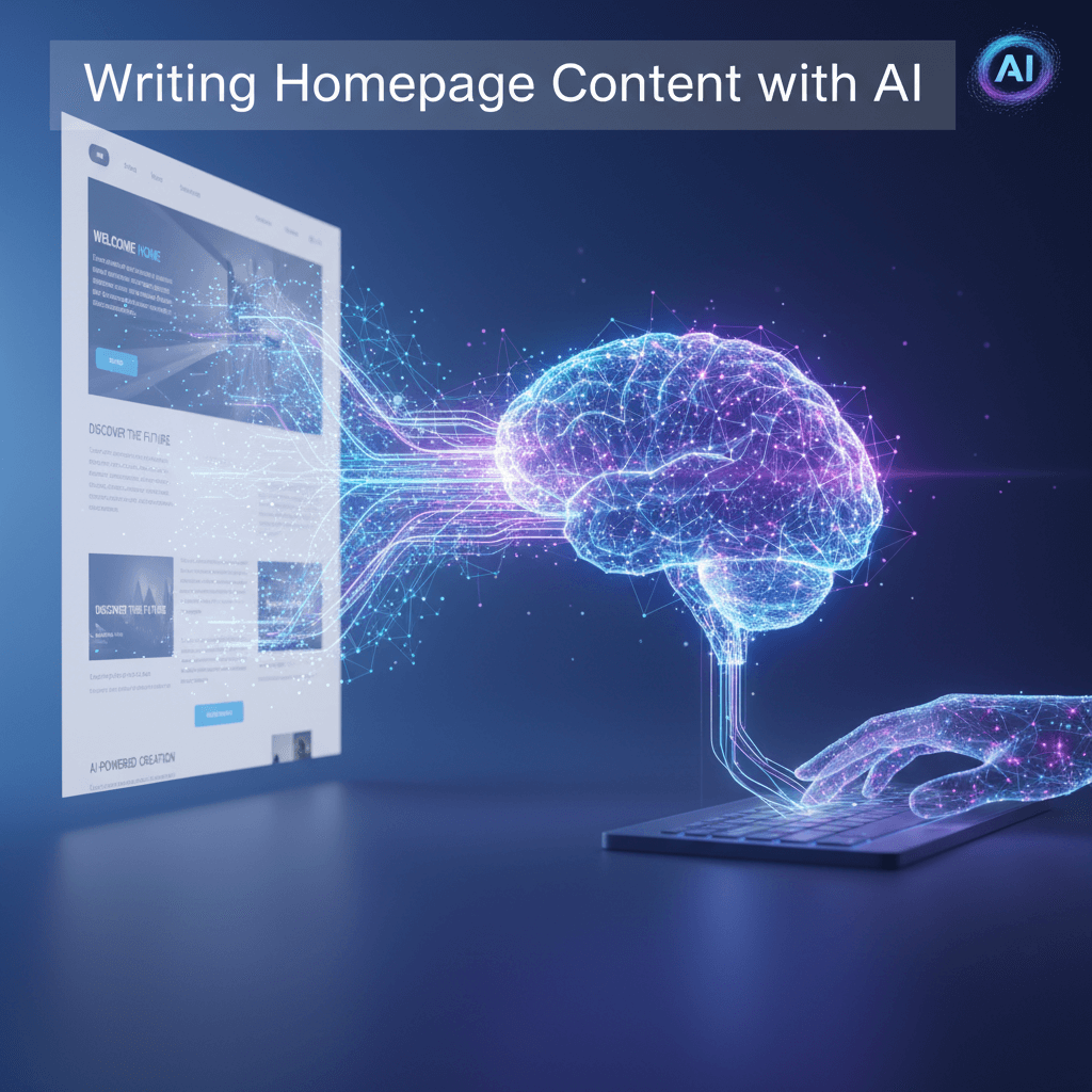 Writing Homepage Content with AI - Earn AI Classmates