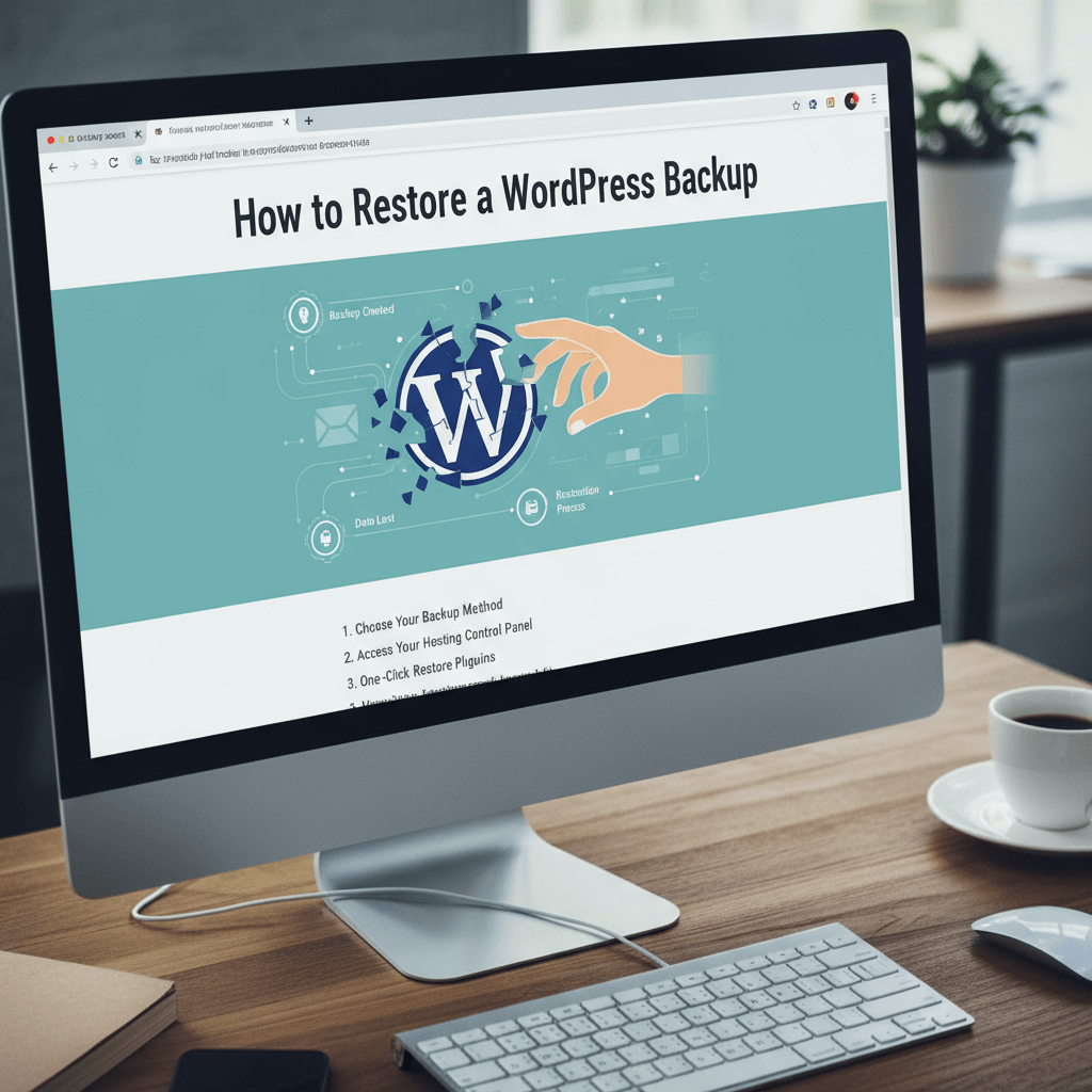 How to Restore a WordPress Backup - Earn AI Classmates