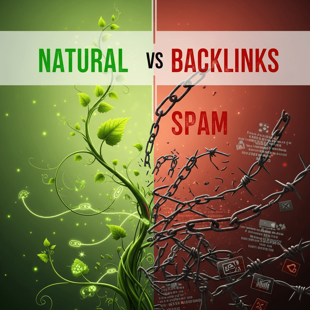 Natural vs Spam Backlinks - Earn AI Classmates